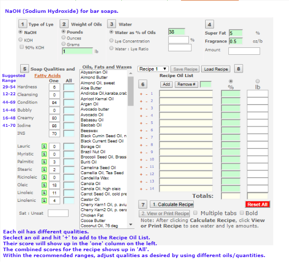 Soap Calc – Making Some